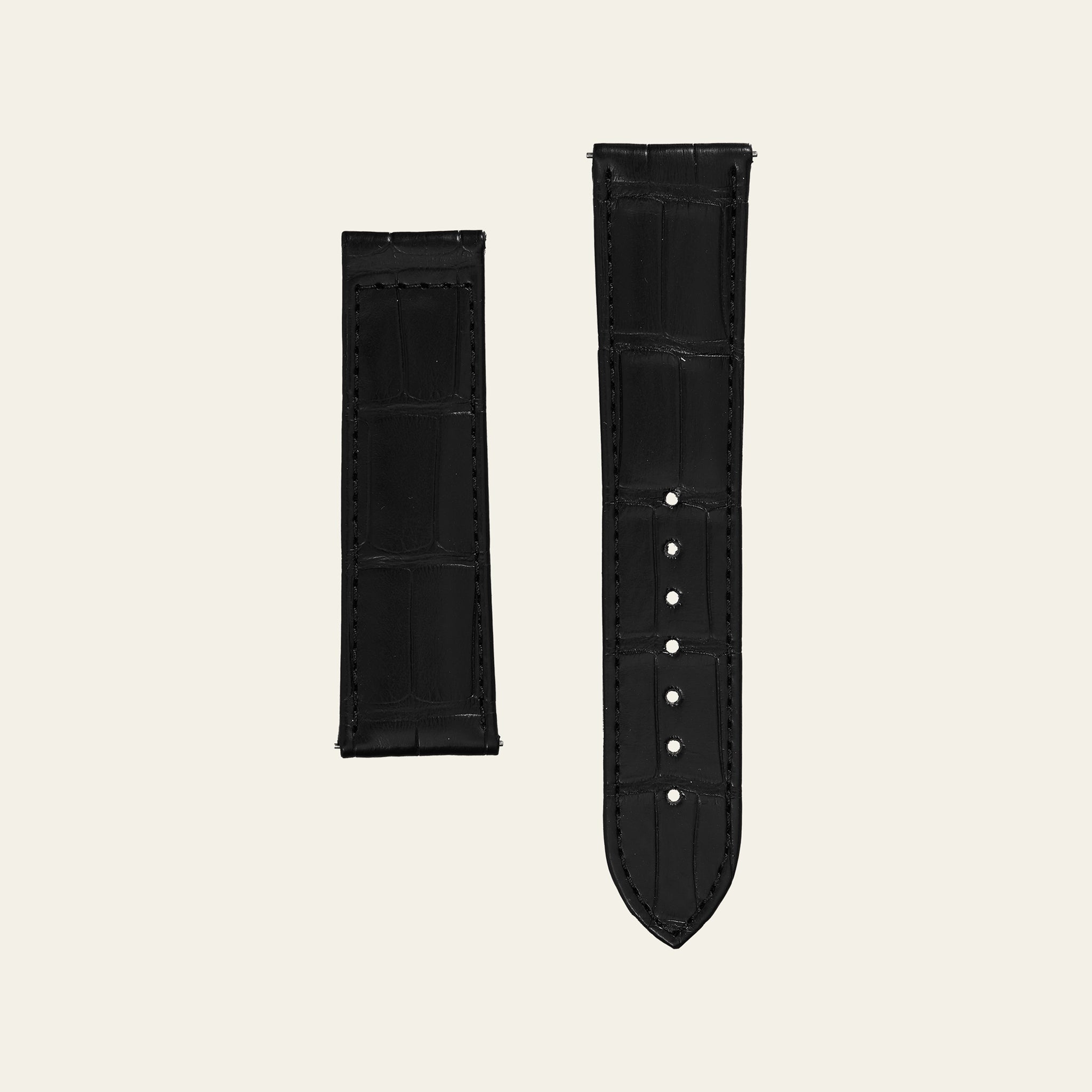 Black Matte Alligator Strap - S – Jacob & Co.
